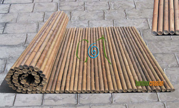 Bamboo panel - Bamboo Fence Natural Carbonized 8H X 8W