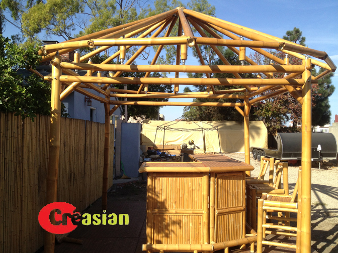 15 ft Bamboo Tiki Palapa - Bamboo Tiki Hut