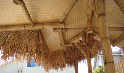 Woven Bamboo Ceiling